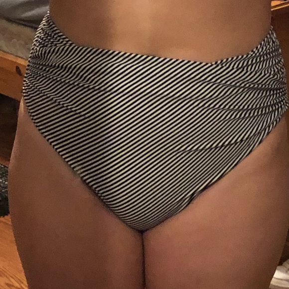 Cupshe Swim Small Cupshe High Waisted Striped Swim Bottom Poshmark